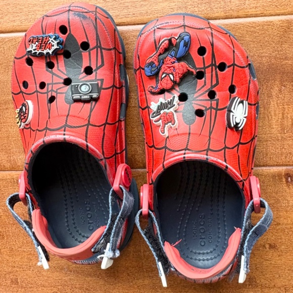 CROCS | Shoes | Crocs Child Superhero Clog Spiderman C2 Redblack | Poshmark